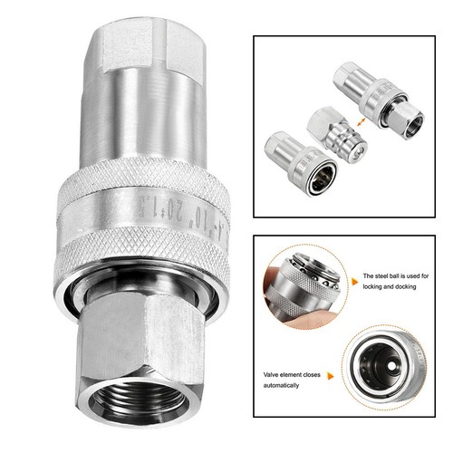 Quick Disconnect Pipe Fitting M20x1 5mm Hydraulic Coupler for Fast Tool ...