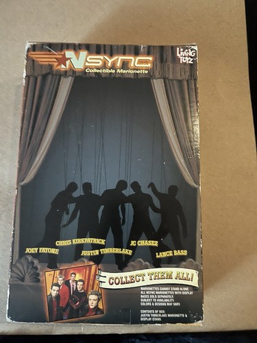 New NSYNC JUSTIN TIMBERLAKE DOLL Action Figure COLLECTIBLE MARIONETTE ...