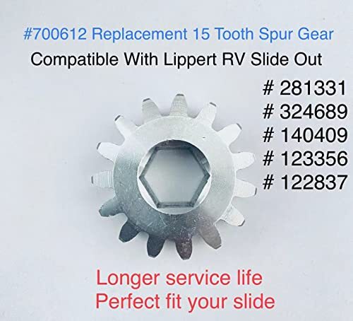 700612 Replacement 15 Tooth Spur Gear 10 DP/20 PA Compatible with ...