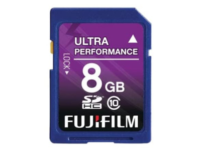 FUJIFILM Ultra Performance 8GB SD HC Card - Class 10 SDHC Flash Memory ...