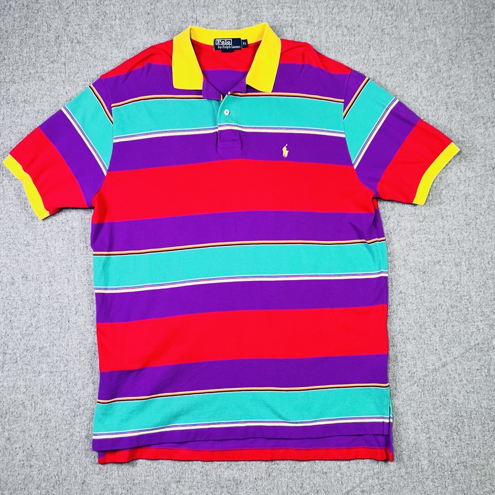 POLO RALPH LAUREN Men's Multi-Color Color-block Strip… - Gem