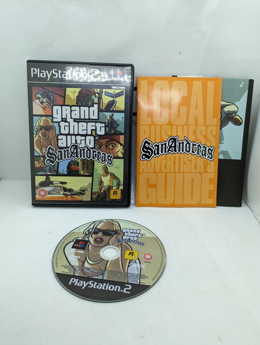 Gta San Andreas Ps2 Grand Theft Auto Mappa Sony Playstation 2 Pal
