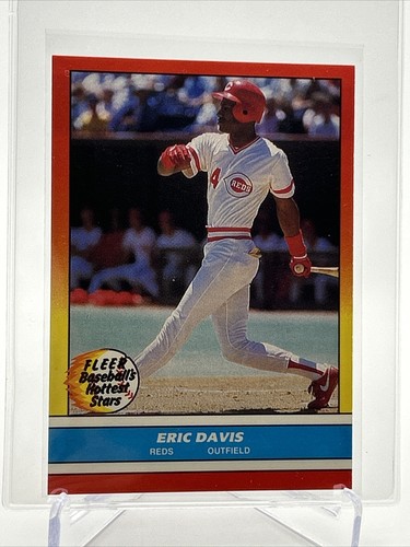 1988 Fleer Hottest Stars Eric Davis Baseball Card #8 NM-MT FREE ...