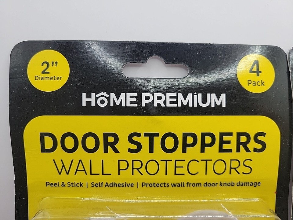 2 Pack Door Stoppers Wall Protector Door Stops for Wall with Peel ...