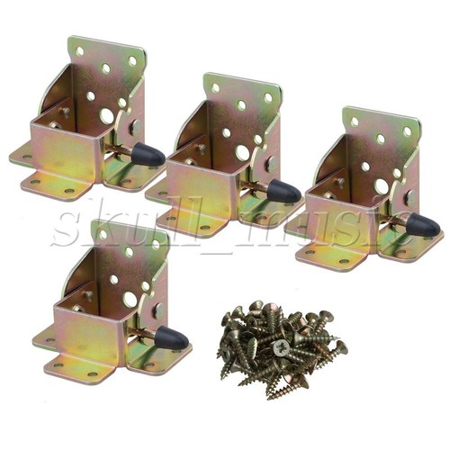 4PCS Extension Table Bed Leg Feet Foldable Side Brake Support with ...