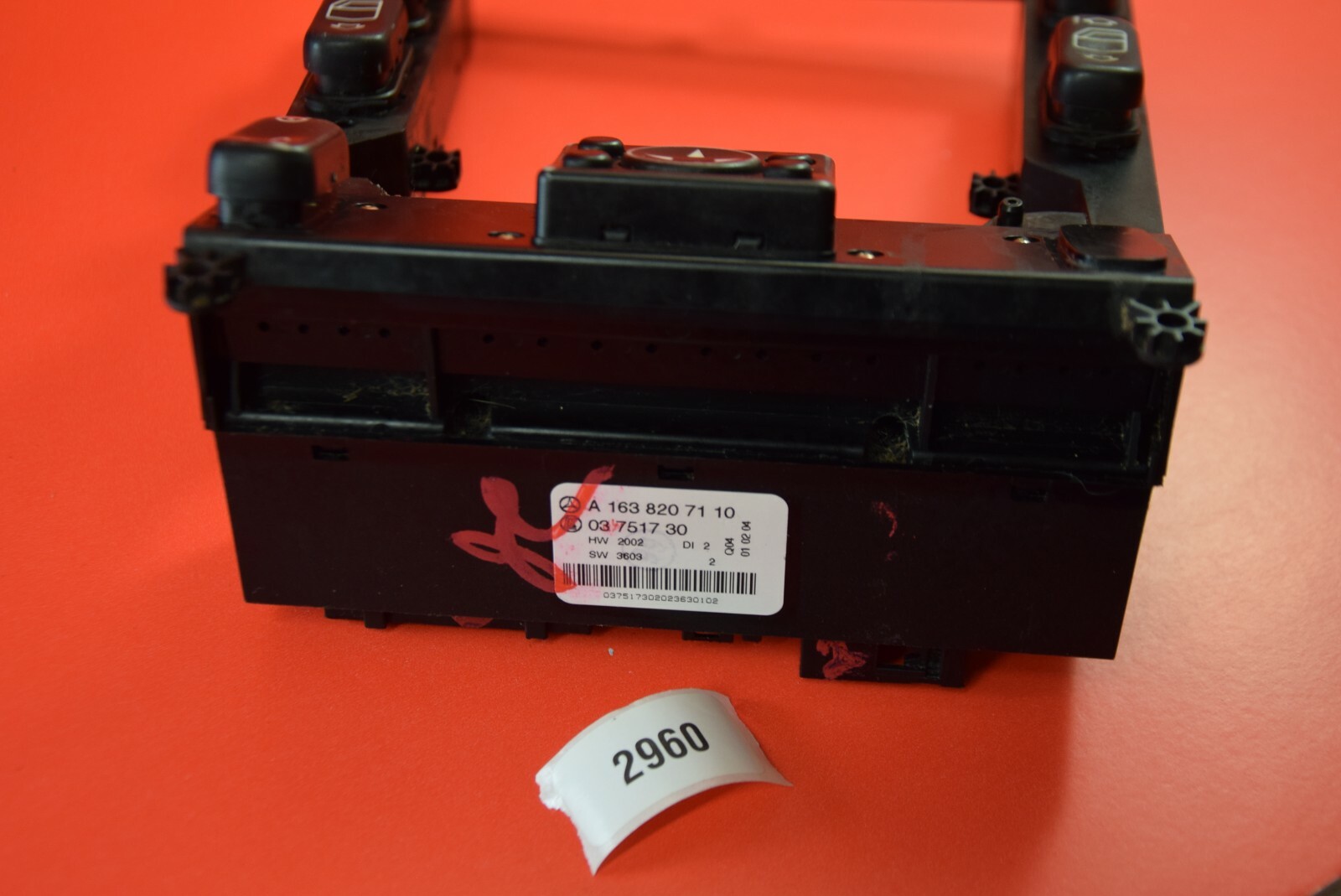 B31 02-05 MERCEDES ML350 MASTER POWER MIRROR WINDOW LOCK SWITCH BEZEL ...