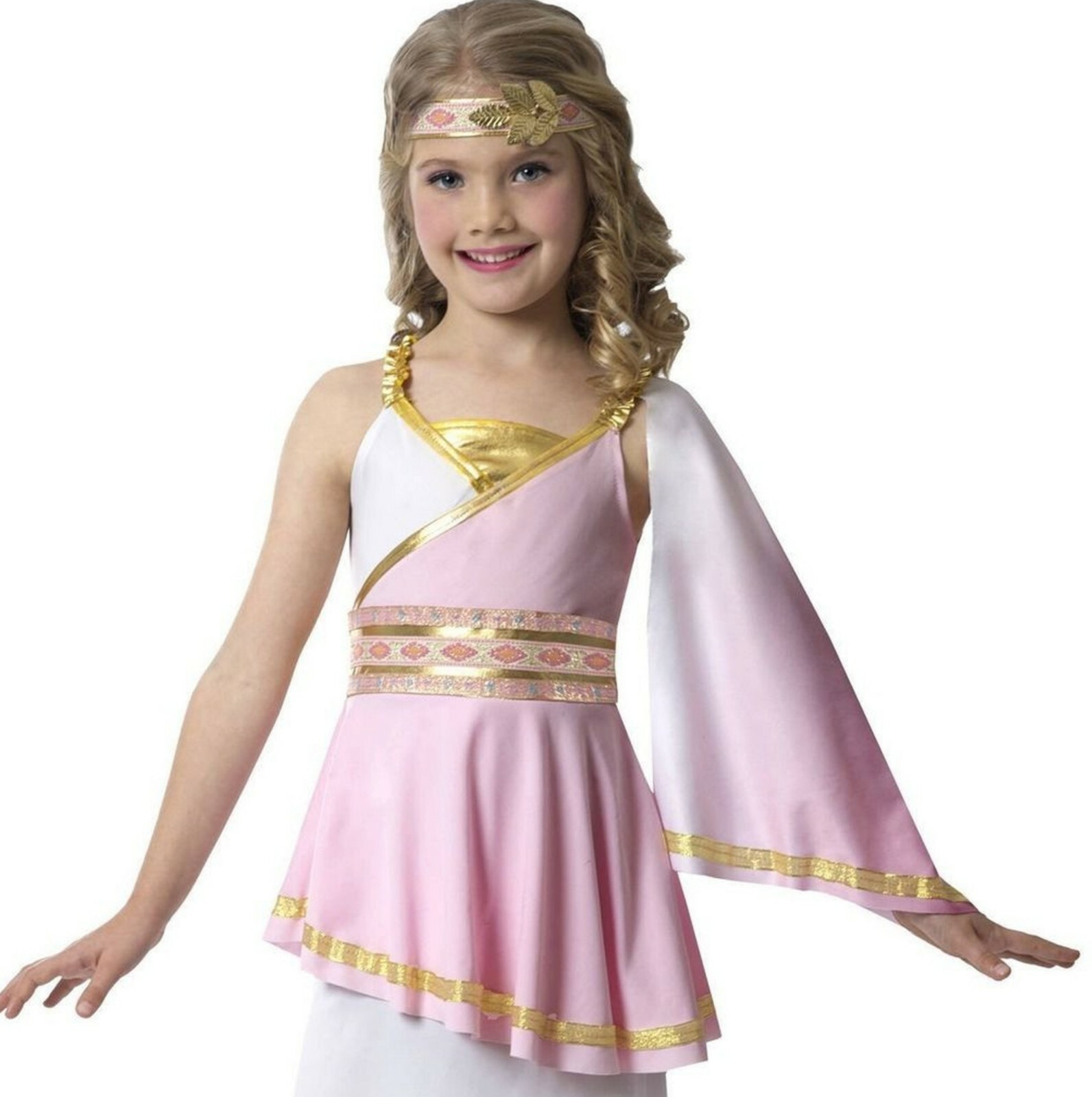 Goodmark Girls Pink Greek Goddess Princess Dress Sz 4 6 8 10 Greek ...