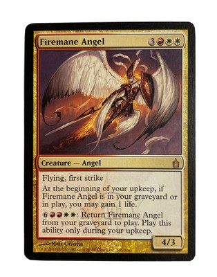 FIREMANE ANGEL - RAVNICA - MTG MULTICOLOR CREATURE RARE NM | eBay