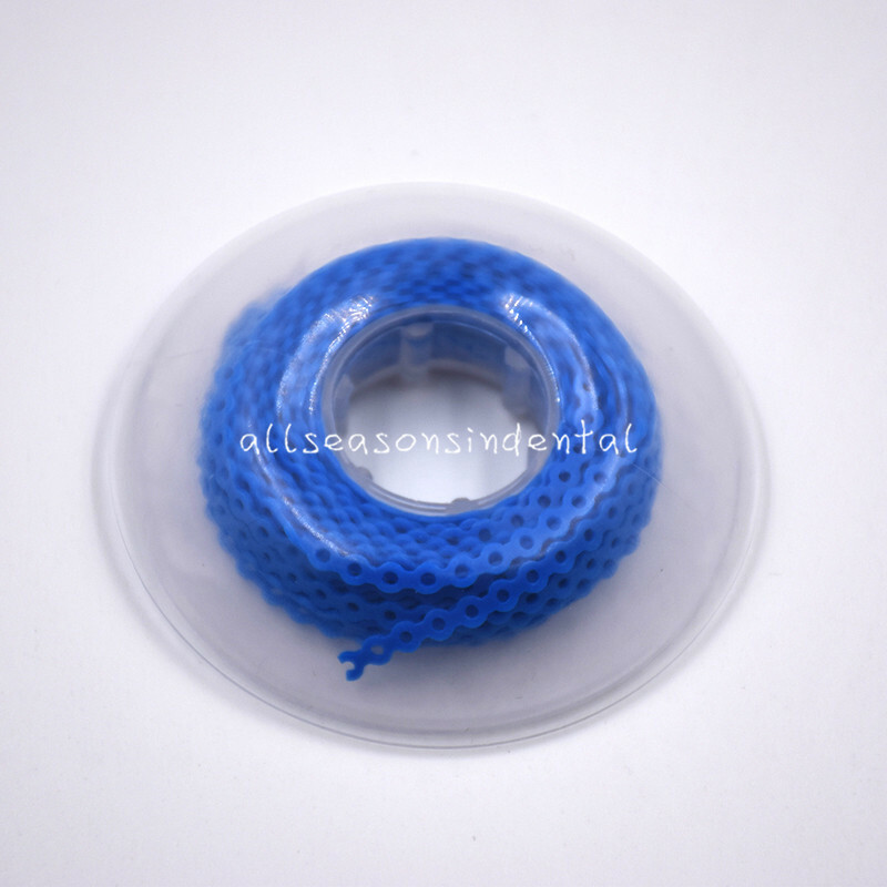 1 Pcs Dental Orthodontic Elastic Elastic Ultra Power Chain 44 Colors ...