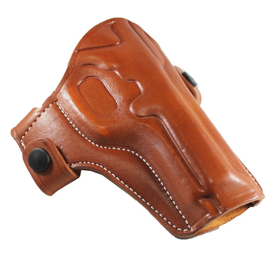 Handmade Leather OWB Carry Belt Snapped Gun Holster For Various Pistol ...