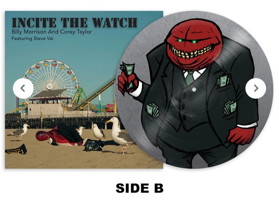 BILLY MORRISON COREY TAYLOR STEVE VAI INCITE THE WATCH Vinyl Picture ...
