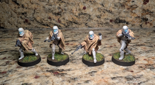 Star Wars Legion Miniatures Republic Clone Commmandos 4 Figures Pro ...