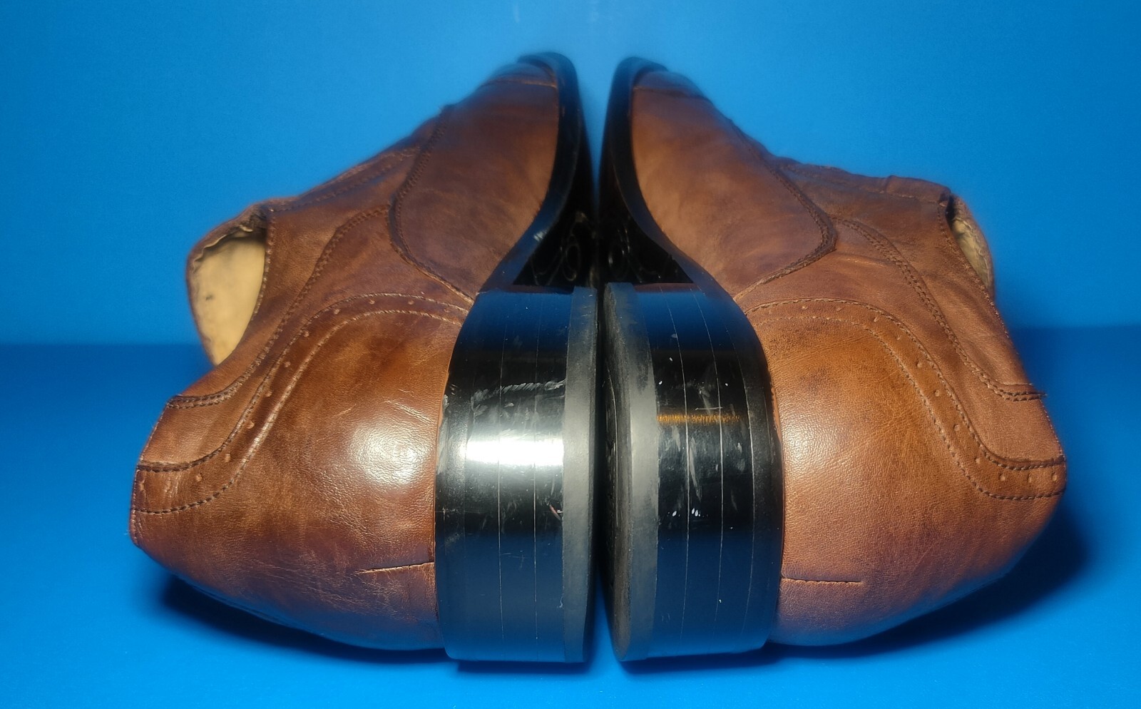 STACY ADAMS LAVON BROWN SLIP ON LOAFER DRESS SHOES S… - Gem