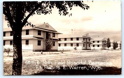 RPPC FT. FRANCIS E. WARREN, Wyoming WY ~ Barracks FIELD HOSPITAL c1940s ...