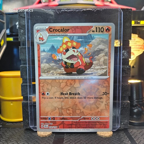 Crocalor Surging Sparks Reverse Holo Pokémon TCG 030/191 Scarlet ...