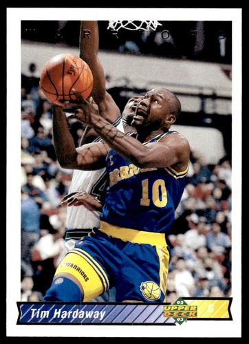 1992-93 Upper Deck Basketball Card Tim Hardaway Golden State Warriors ...