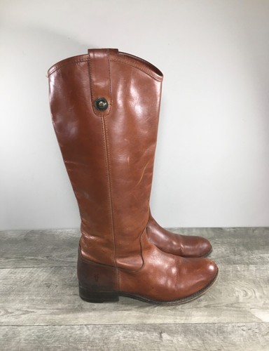 Frye Melissa Button #77167 Leather Equestrian Riding Biker Womens Boots ...