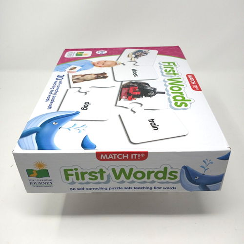 The Learning Journey First Words Match It 30 Self Correcting Puzzle ...