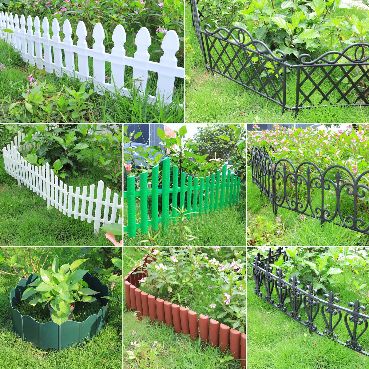 Mini Flower Garden Fence Small Fence For Garden 10pcs Iron Wire Flower