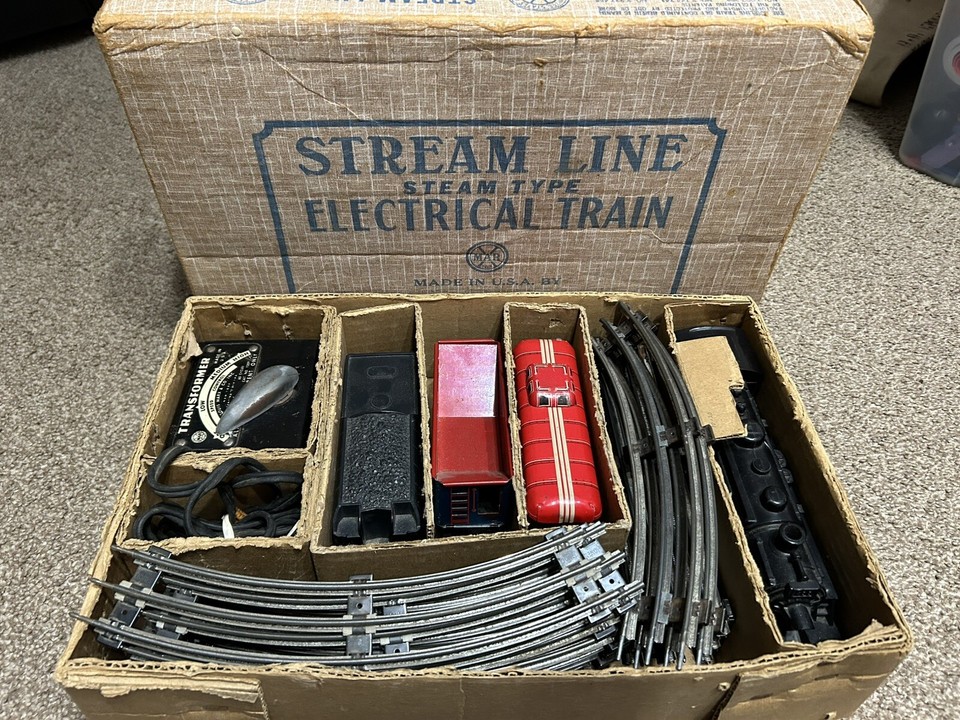 Vintage Louis Marx And Co Stream Line Electrical Train No 4222 Remote ...