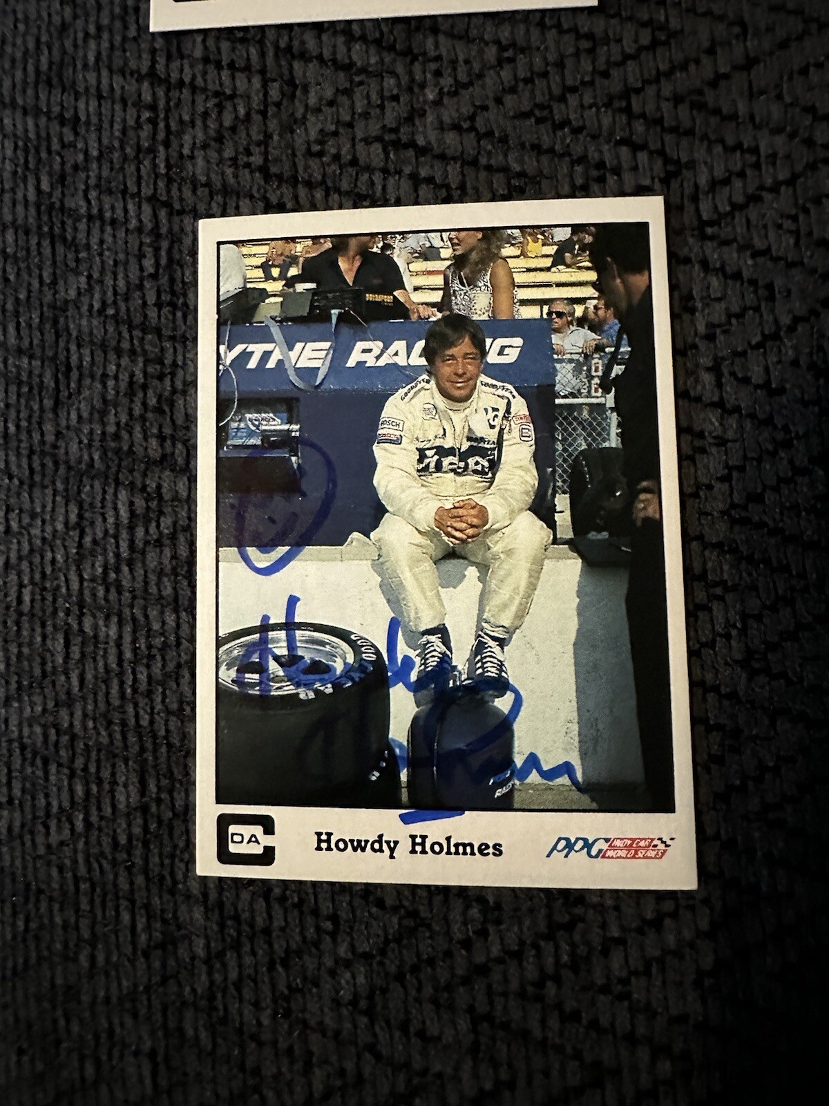 Signed Trading Card Indy 500 Car Indianapolis Howdy Holmes Autographed ...