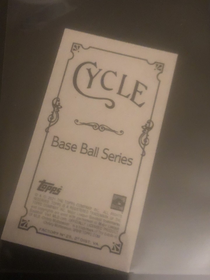 Christy Mathewson 2021 t206 Rare Cycle Back /25 | eBay