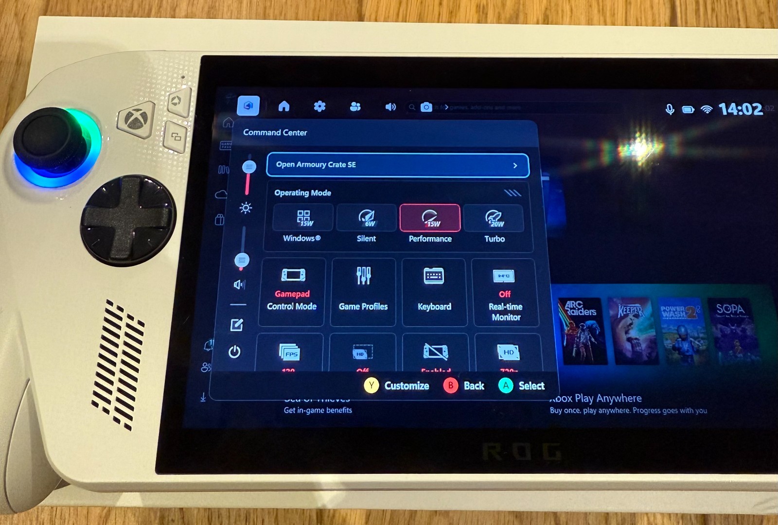 ASUS ROG Xbox Ally Handheld Games Console 512GB SSD 16GB RAM 7 Inch ...