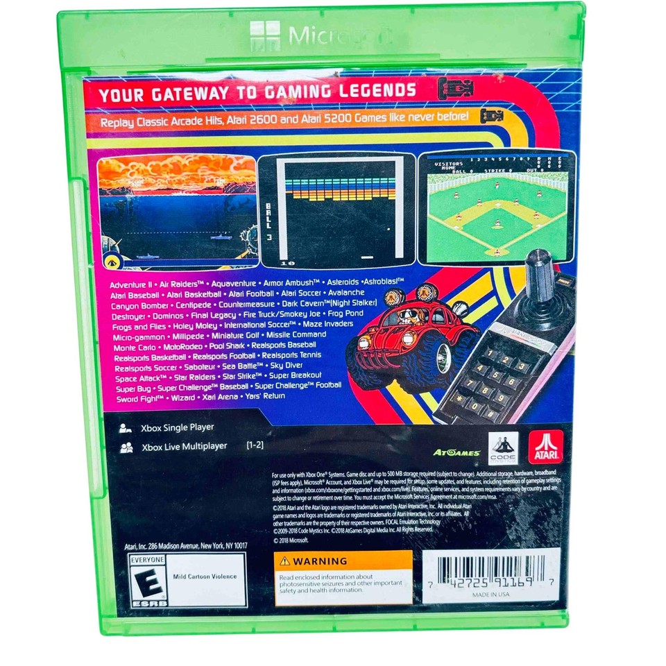 Microsoft Xbox One Atari Flashback Classics Vol. 3 Video Game | eBay
