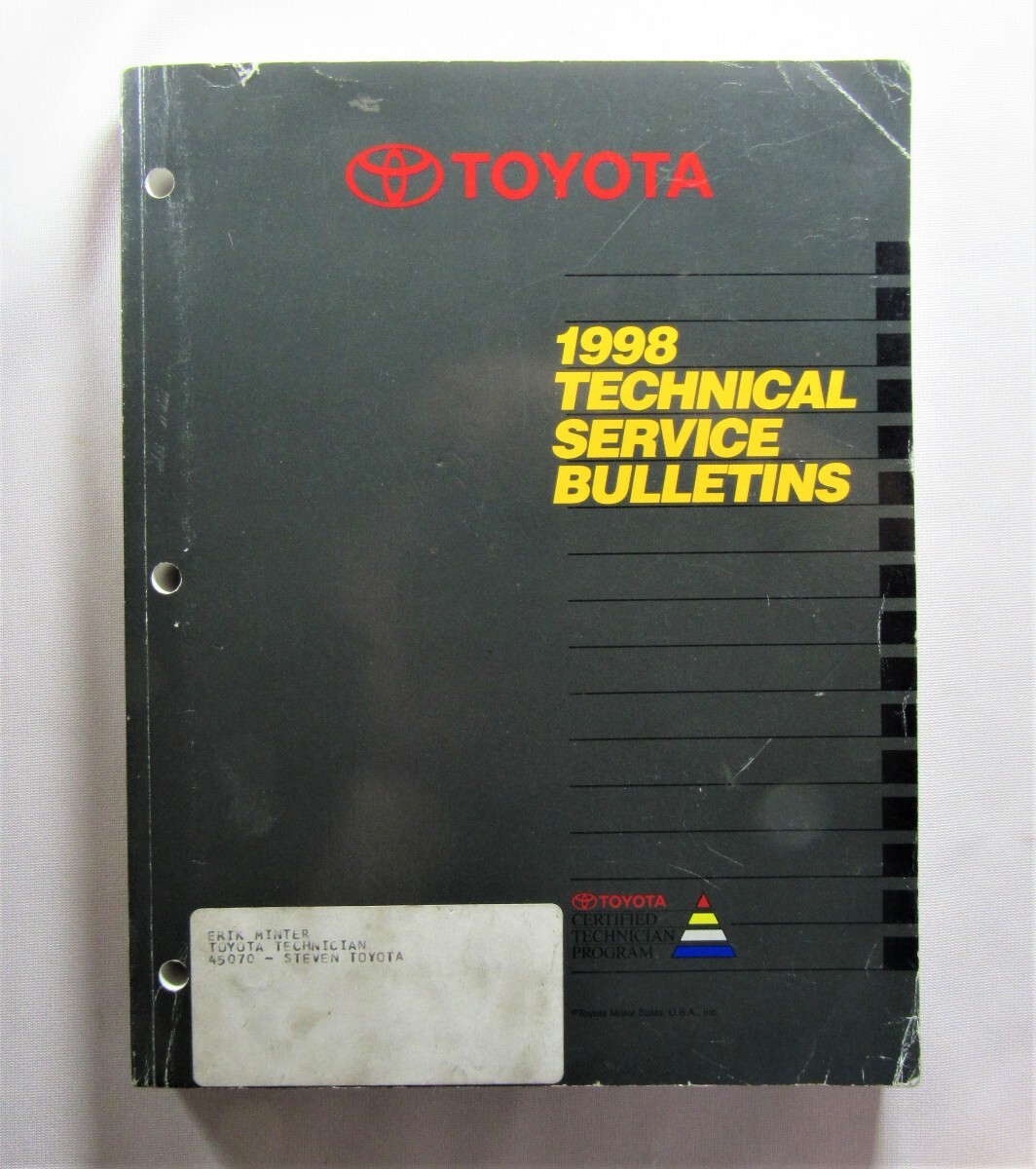 1998 Toyota Technical Service Bulletins Service Manual | eBay