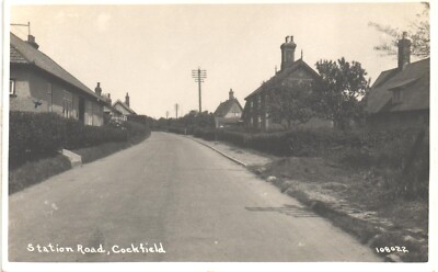 Cockfield near Lawshall & Bury St Edmunds. Station Road # 108022 ...