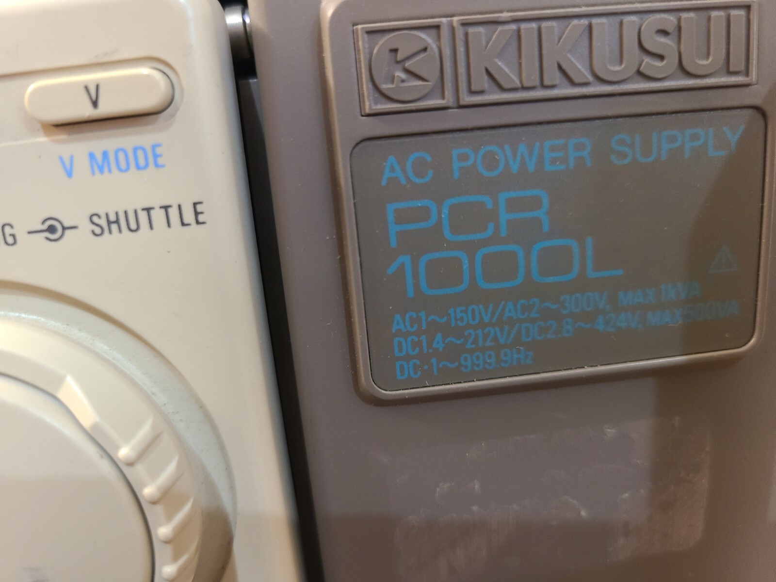 Kikusui PCR 1000L AC Power supply, Freq. Control with Remote Control RC02-PCR-L | eBay