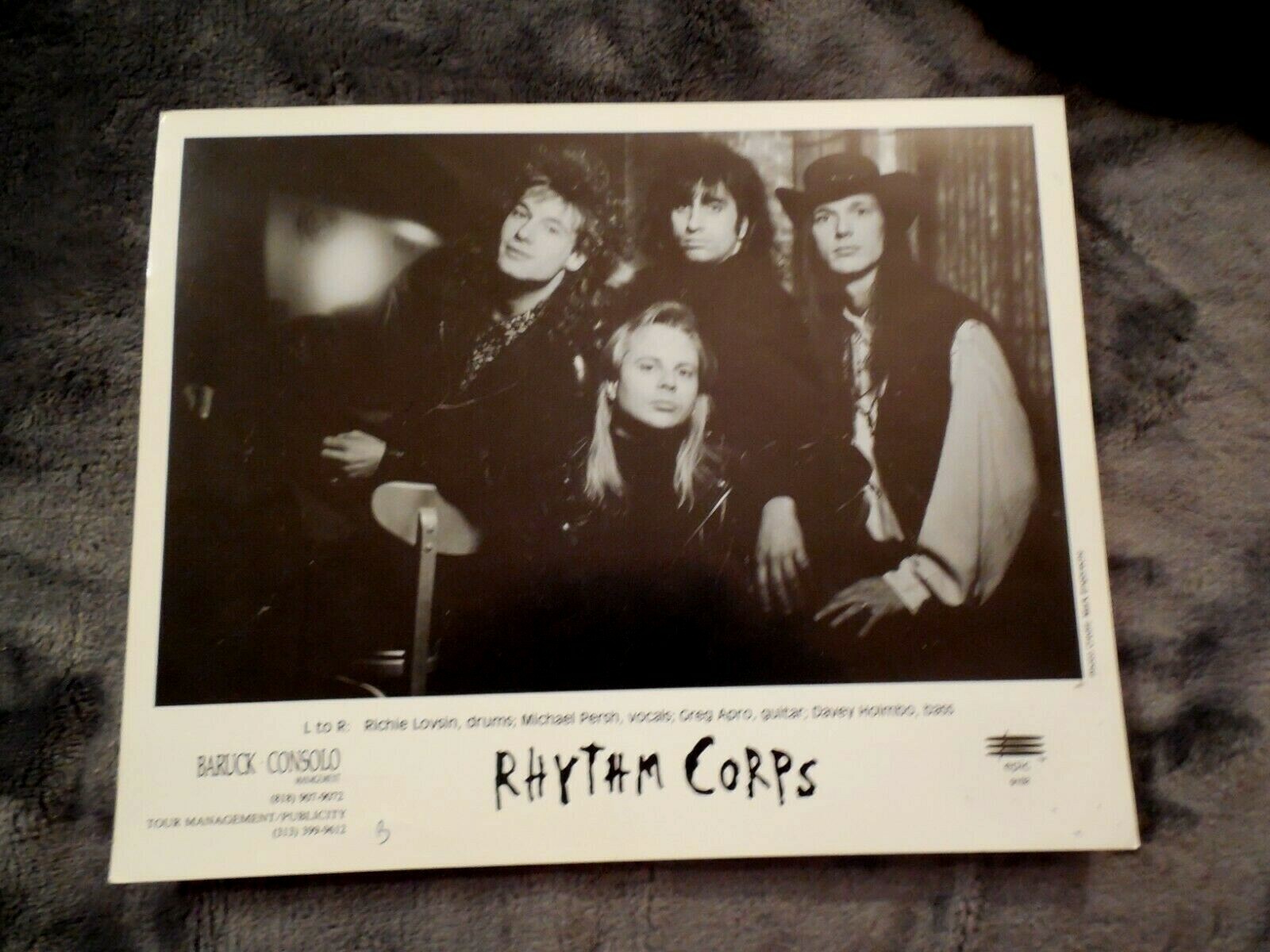 Rhythm Corps Promotional Press 8x10 Photo Detroit Rock Band | eBay