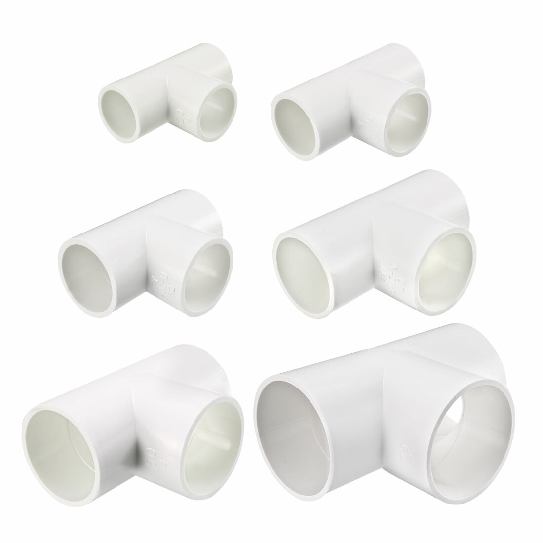 32mm Slip Tee PVC Pipe Fittings T Shaped Connector 5 Pack Uxcell 32mm ...