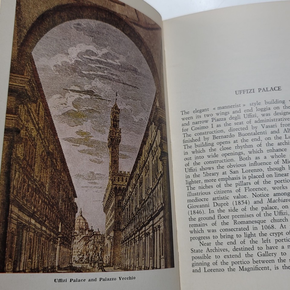 Uffizi Gallery Book Robert Bartolini Illustrated Guide Floor Plan | eBay