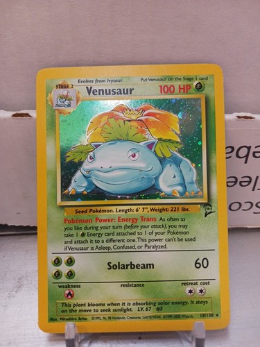 Pokémon TCG Venusaur Base Set 2 18/130 Holo Rare | eBay