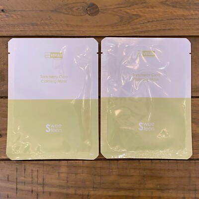 SWEETEEN Tart Cherry Cica Calming Facial Sheet Mask X2 US Seller Korean ...