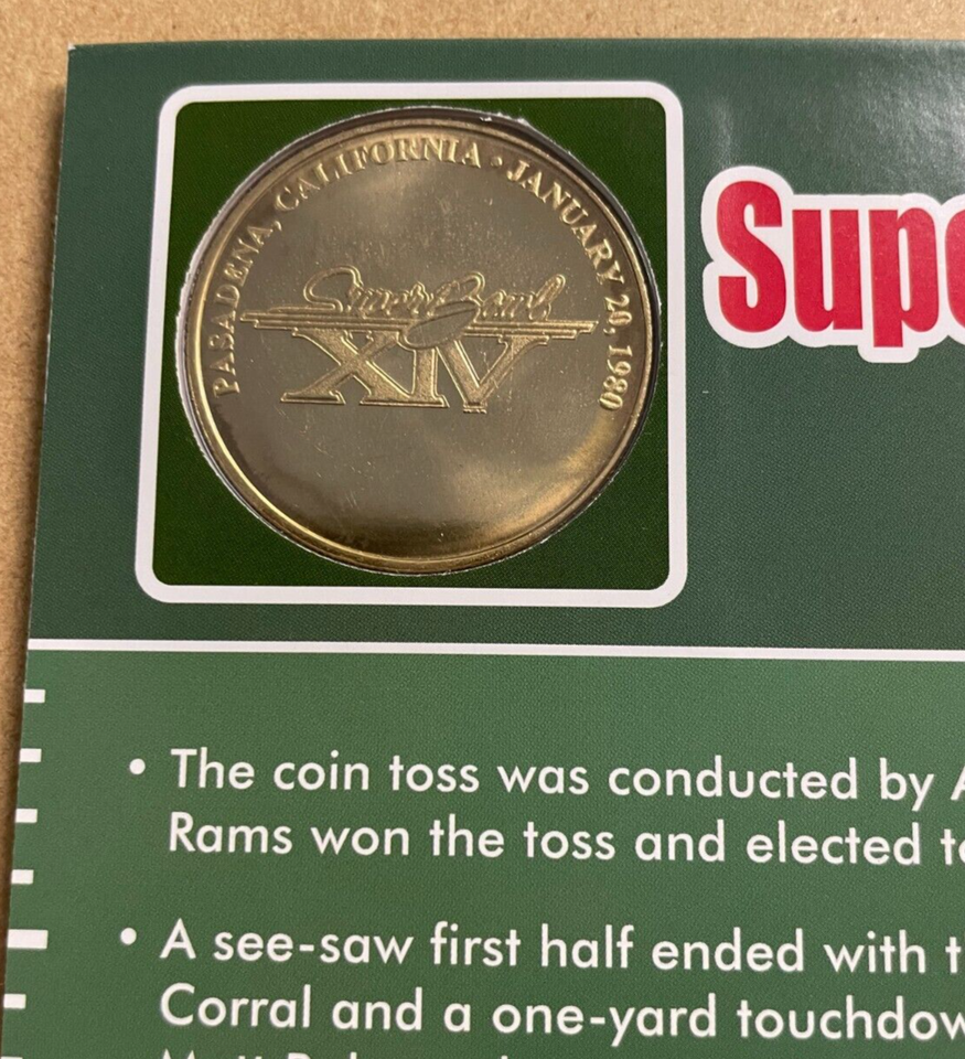 Super Bowl XIV Steelers vs Rams Flip Coin (FBC-14) | eBay