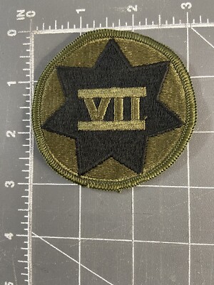 Vintage United States Army 7th VII Corps Patch Subdued Camouflage The ...