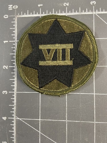 Vintage United States Army 7th VII Corps Patch Subdued Camouflage The ...