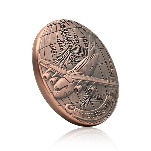 US Airplane C-17 Collectibles Retro Coin Medal Coppery Coin Globemaster ...