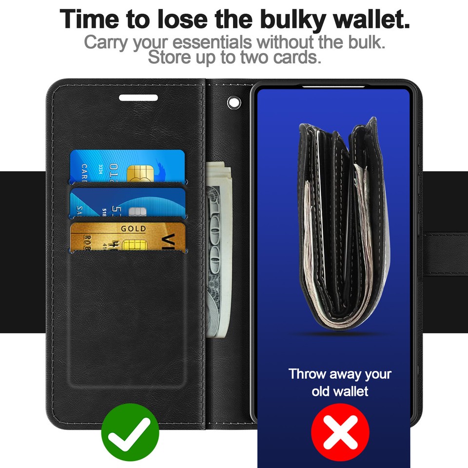 For Samsung Galaxy S25 Ultra Wallet Case Flip Leather RFID Blocking ...