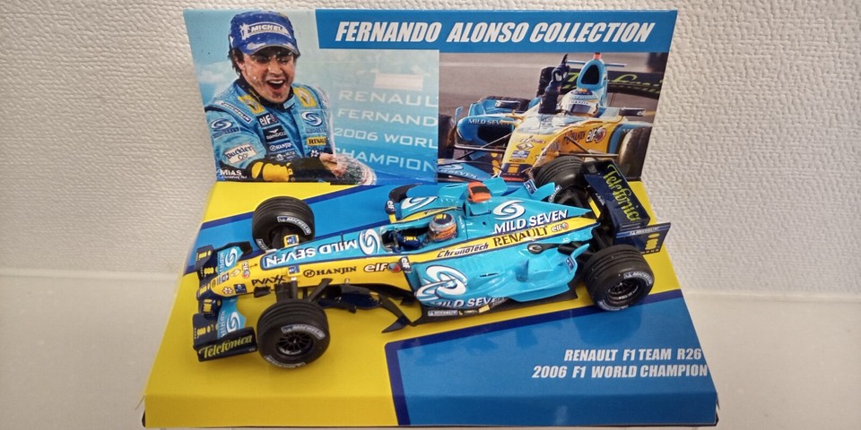 FERNANDO ALONSO COLLECTION 1:43 RENAULT R26 2006 WORLD CHAMPION ...