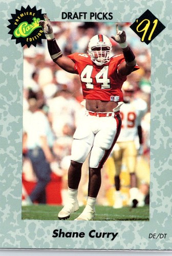 1991 Classic Draft Picks Shane Curry Rookie Miami Hurricanes RC #37 | eBay