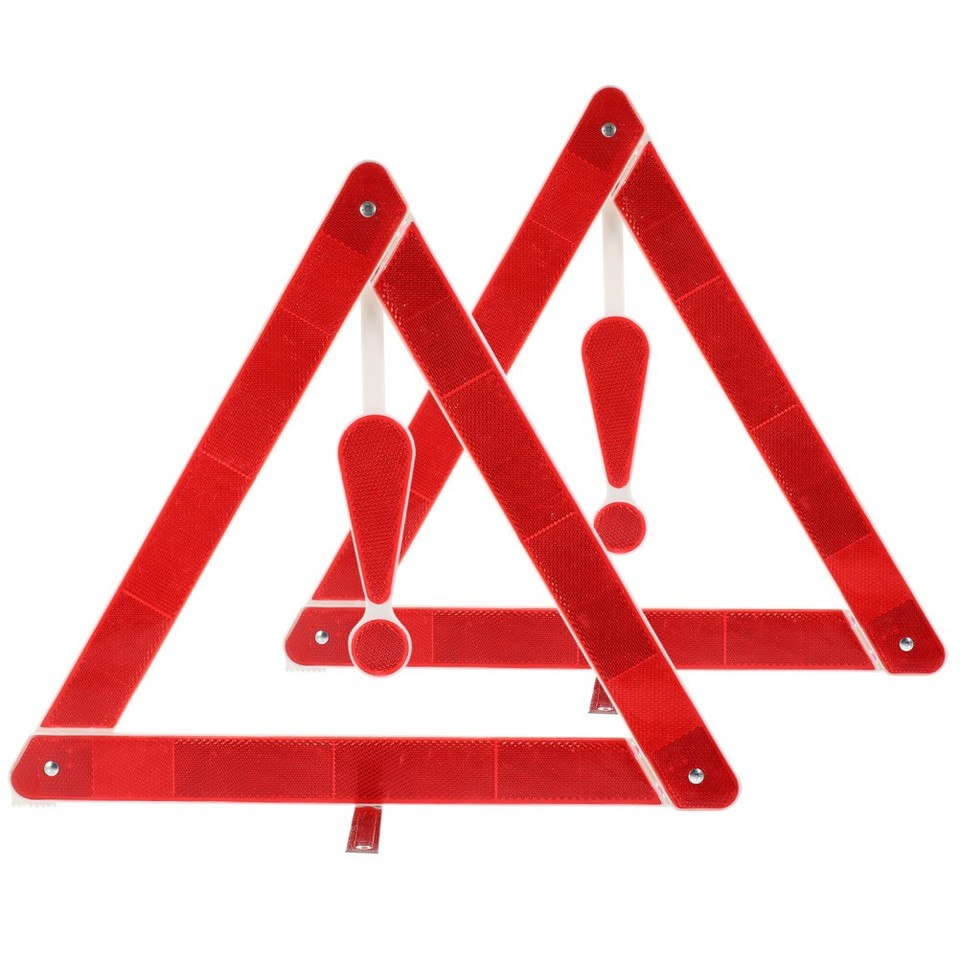 2pcs Car Warning Triangle Auto Safety Warning Sign Tripod Road Safety ...