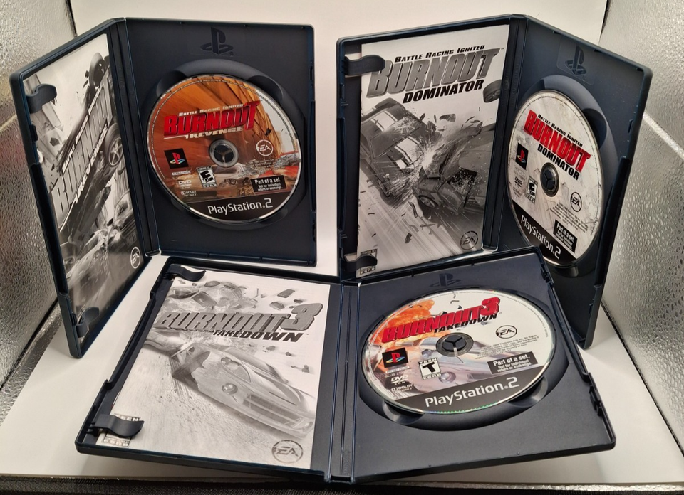 Burnout Anthology PS2 Takedown Dominator Revenge Boxset NICE! LOOK | eBay
