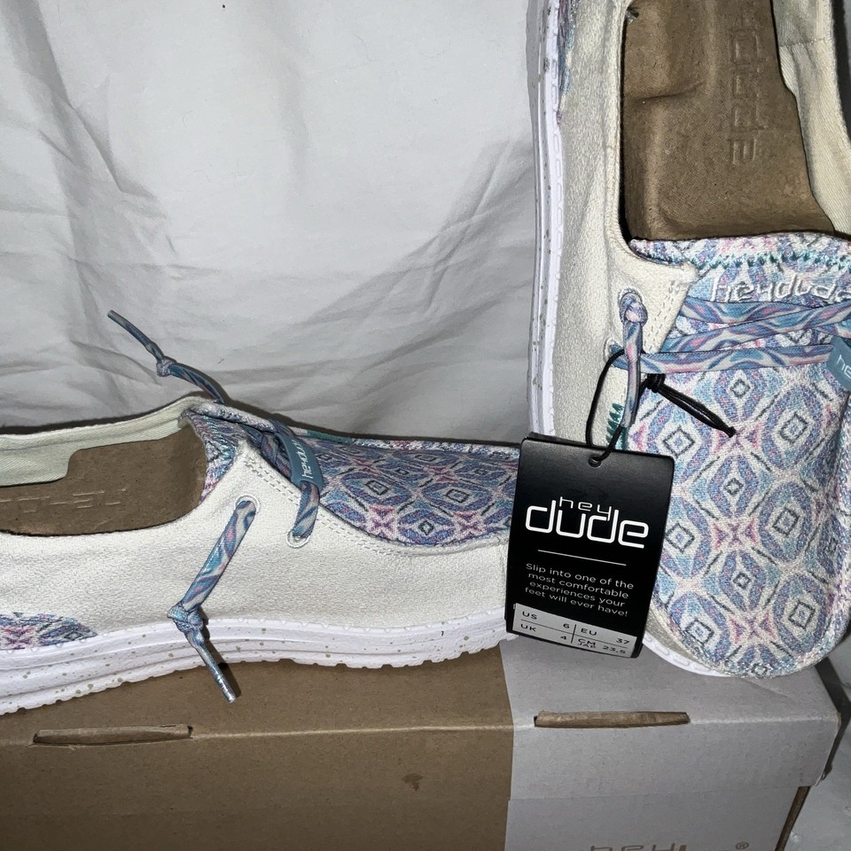 Hey Dude Shoes Women's Size 6 Wendy Zig Zag Sprout 122288366 | eBay