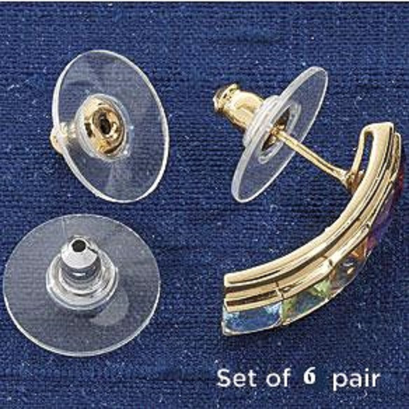 Bullet Comfort Clutches Silver & Gold Earring backs Nickel & Lead Free ...