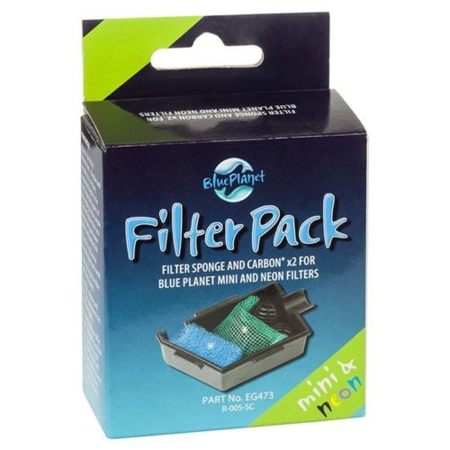Blue Planet Filter pack - Replacement Sponge and Carbon for Mini & Neon ...