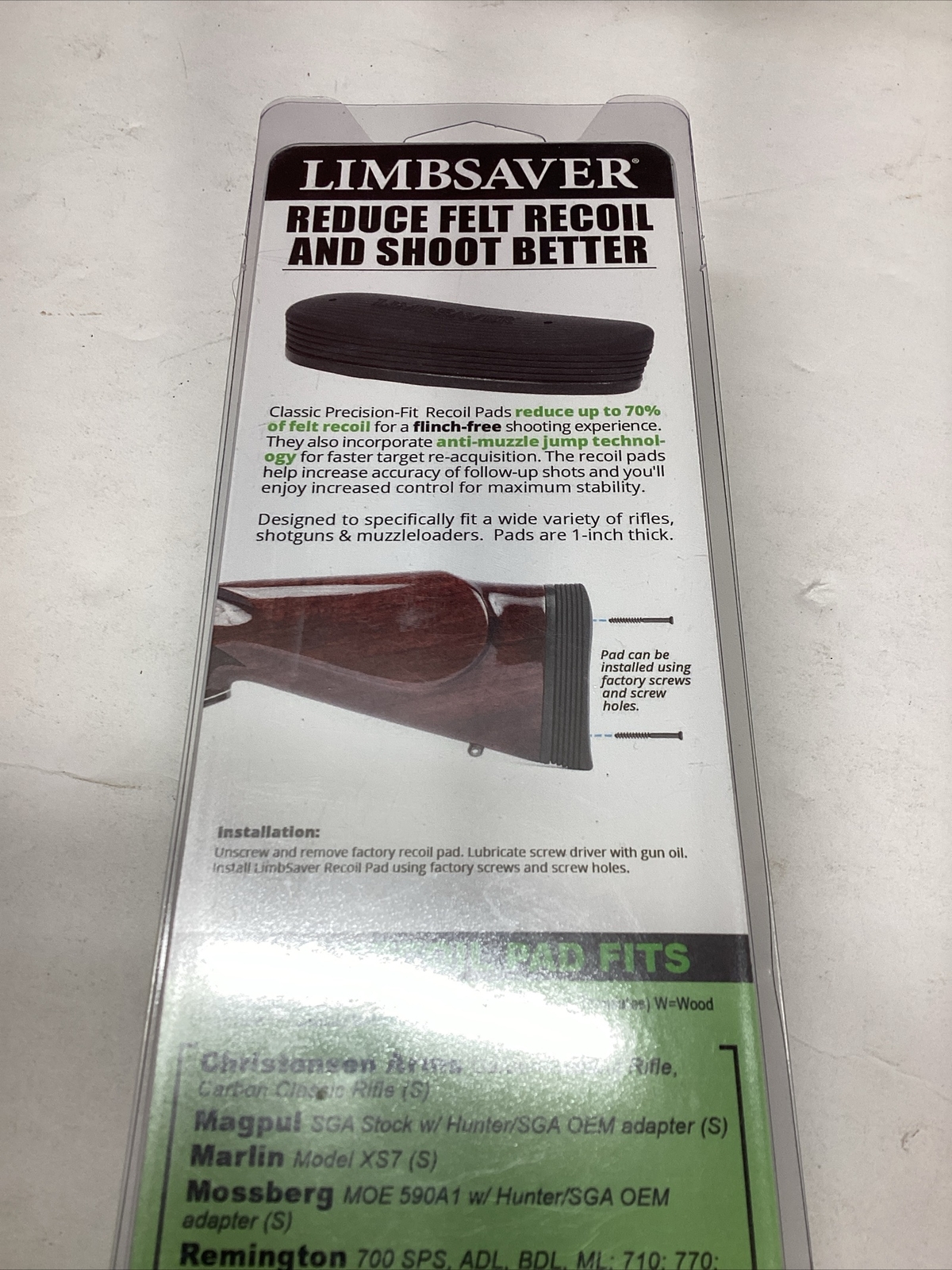 LimbSaver 10101 Classic Precision-Fit Recoil Pad for Remington and ...