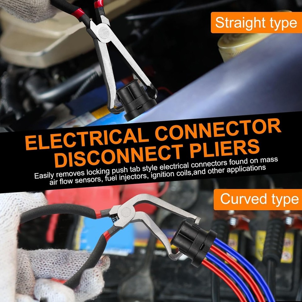 3PC Electrical Disconnect Pliers 60 Degree Electrical Connector ...